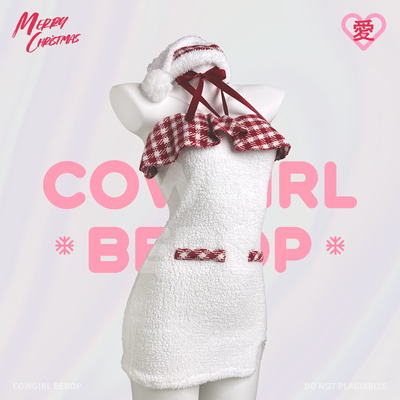 COWGIRLBEBOP[圣诞礼物]角色扮演内衣诱惑连体紧身制服包臀裙套装