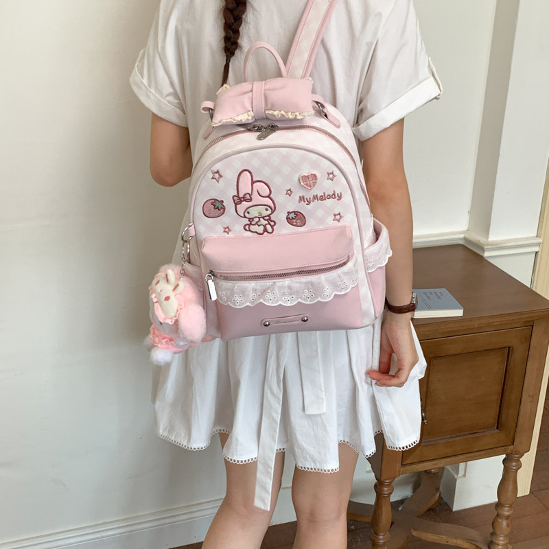 甜美可爱学院风大容量书包女2026年新款洋气高级感学生装书双肩包