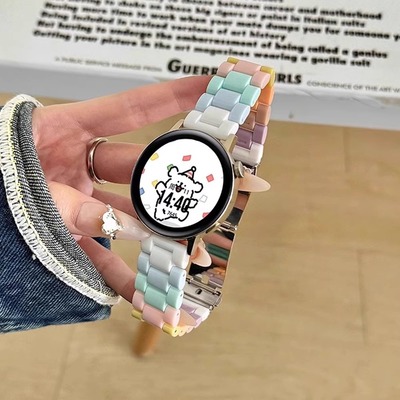 彩色树脂百搭创意时尚小众表带夏