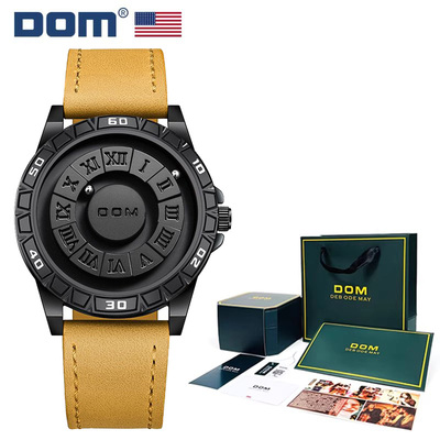 DOM腕表 磁力滚珠悬浮黑科技创意个性概念大表盘送男朋友M-1726