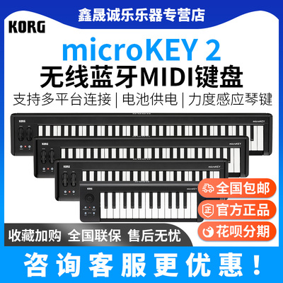 KORG科音 MICROKEY2 MICROKEY AIR 便携式MIDI键盘蓝牙MIDI键盘