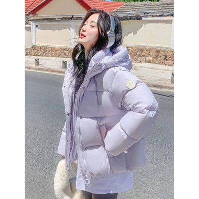 MM明摩女装短款羽绒服女款冬季2025新款泡芙加厚95白鸭绒爆款外套