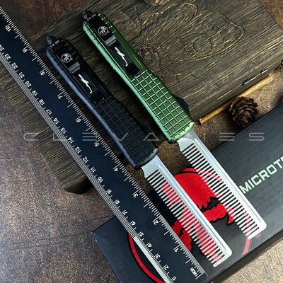 Microtech 海军UT梳子自动伸缩梳T6铝合金手柄户外EDC