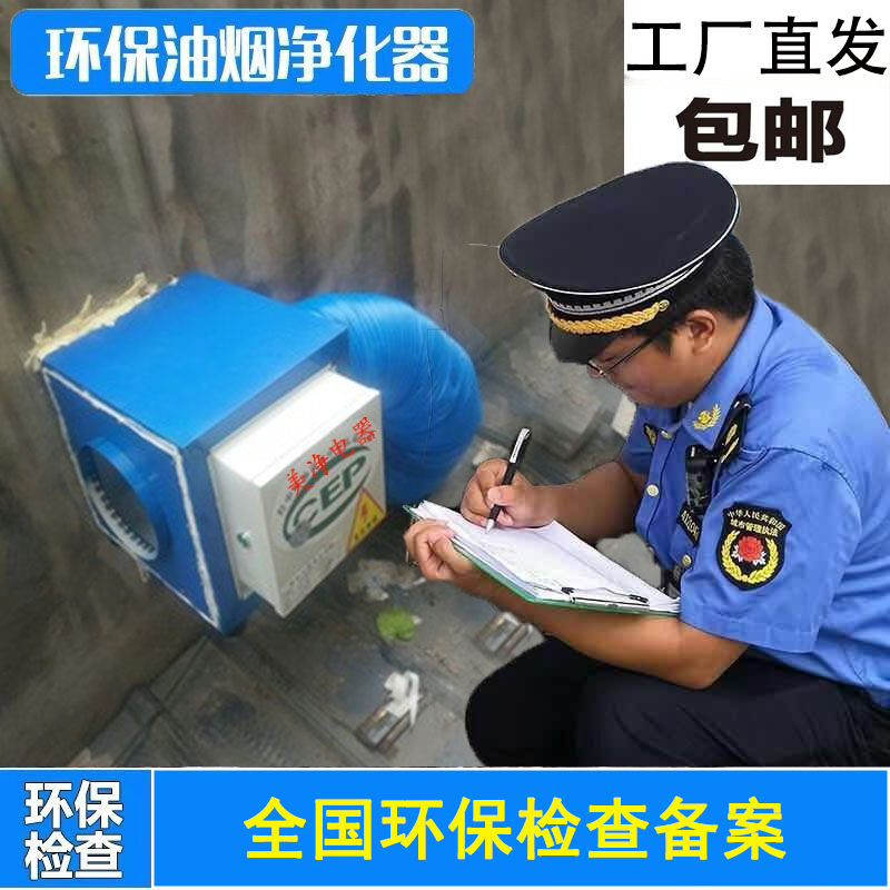 油烟净化器商用油烟净化机餐饮饭店小吃店高空环保小型烧烤一体机