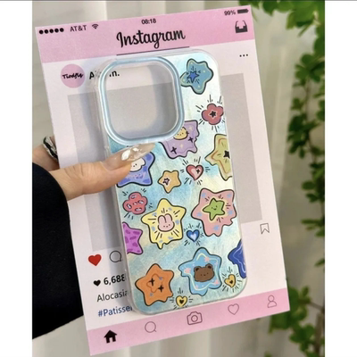 G涂鸦海星动物适用iPhone15/14羽纱手机壳13/12/11promax软壳78/x