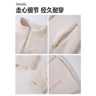 女修摇粒绒内搭QIG外套ANH冬季校服神羽器底身衫加打加厚绒绒内里