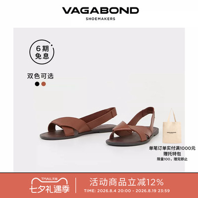 VagabondTIA2.0低跟露趾凉鞋
