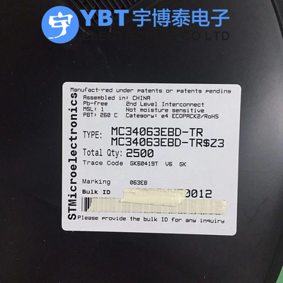 MC34063EBD SOP-8封装 ST全新IC芯片 开关稳压器
