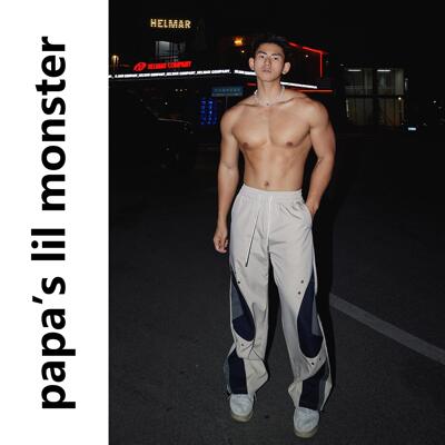 PAPASLILMONSTER美式未来科技感运动长裤户外郊游溯溪露营GET√