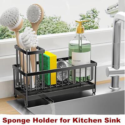 Sponge Holder for Kitchen Sink Sink Caddy Organizer Brush