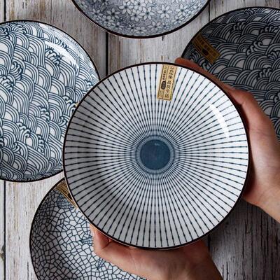 pure white round plates Dinner plate home cerami