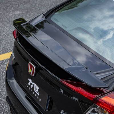 适用于十代思域尾翼改装 16-20款新思域GT尾翼跑车翼定风翼免打孔
