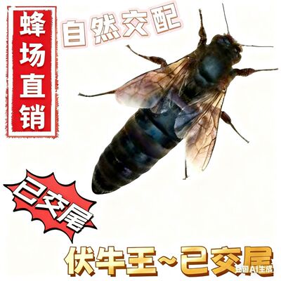 【现货秒发】中蜂王土蜂阿坝王杂交王处女王双色王开产王纯种正宗