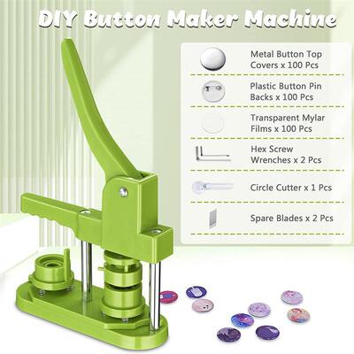 Badge Pin Button Maker Machine DIY 25/32/37/44/58MM Badges S