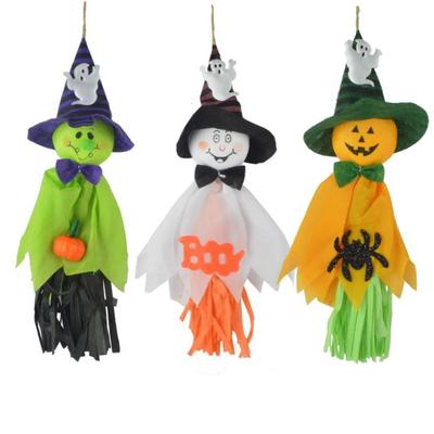 Halloween scarecrow decorated doll ghost pendant