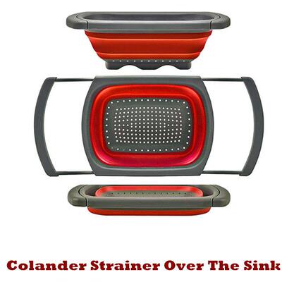 Colander collapsible Colander Strainer Over The Sink Kitchen