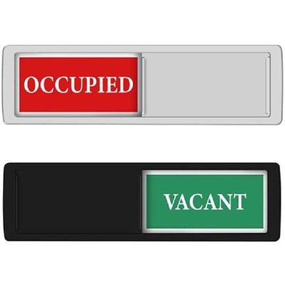 Bathroom Toilet Signs Occupied/Vacant Door Signs Vacant or