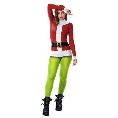 Fashion Christmas Santa Grinch Costumes Poison Ivy