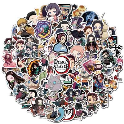 50/100张卡通贴纸恶魔杀手贴纸防水PVC