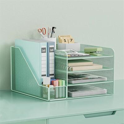 Desktop storage shelf File storage box Office supplies