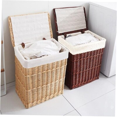 速发Househd lauy basket Wove with ratta from a househd