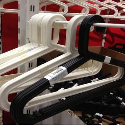 hanger no trace hanger wardrobe black white clothes