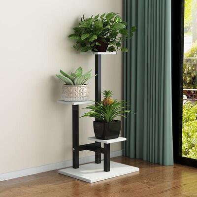 Plant Stand Balcony Flower Pot Ladder Shelf Outdoor Garde