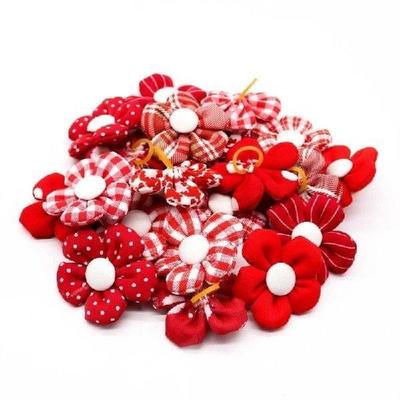 20PCS Flower Hairties Set Hair Bands Kittens Hair Elastic