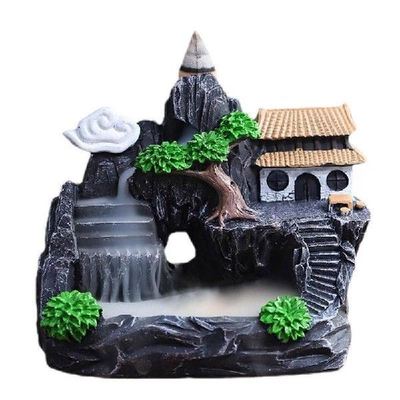 极速Waterfall Incenseq Holder Resin Backflow Incense Holder