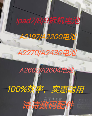 适用ipad7/8/9原装10.2拆机电池A2197/A2200A2270/A2430/A2602
