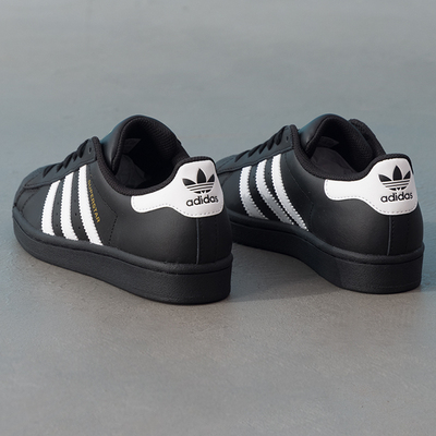 ADIDAS SUPERSTAR低帮贝壳头板鞋男女三叶草黑白金标休闲鞋