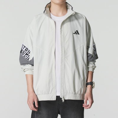 adidas阿迪达斯秋新款 男子运动休闲跑步健身梭织夹克外套 KA1264