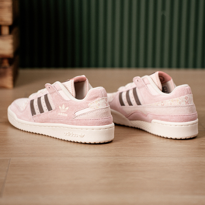 adidas阿迪达斯三叶草女鞋厚底板鞋26新款粉色休闲鞋运动鞋KJ4300