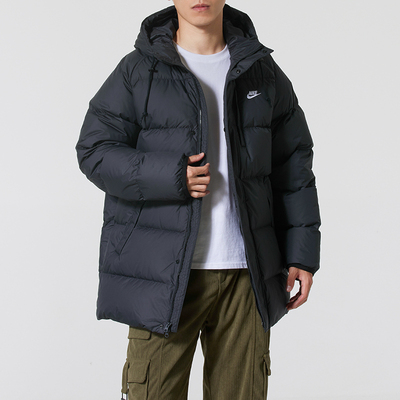 耐克男装羽绒服冬季新款运动服防风中长款连帽保暖外套IB2974