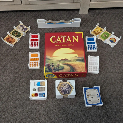 【卡坦岛4-6人扩展桌游收纳套装】Catan分类token归整理Original