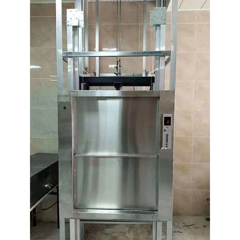 现货速发酒店学校商用送菜电梯厨房小型静音曳引升降餐梯上菜机送