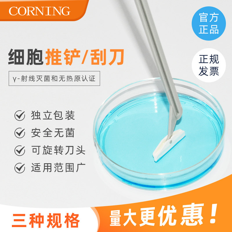 Corning康宁 1.8cm细胞刮刀 细胞铲刀 无菌独立包装 100个/箱 3