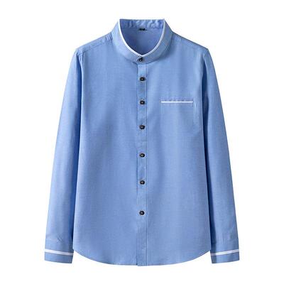 Standing collar shirt men