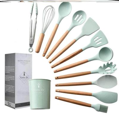 Kitchenware cooking tools silicone spatula 11 set厨具