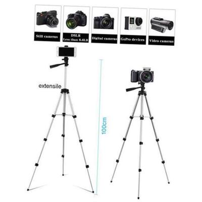 For Mobile SmartPhone Camera Tripod Stand Holder Clip Remote