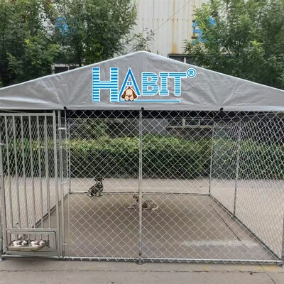 3米室外狗屋超大重型宠物狗笼旋转喂门围栏拉金毛边牧笼猫狗犬墅
