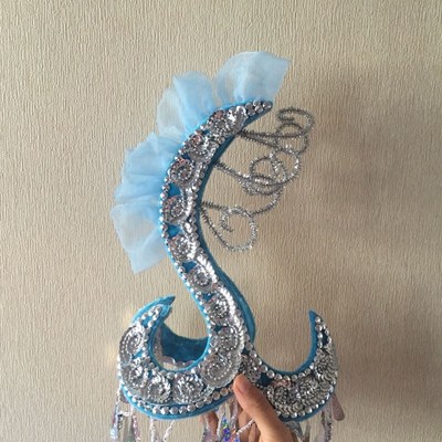 《鱼儿头饰》舞蹈古典亮片花女成人饰品现代舞台演出伴舞定做