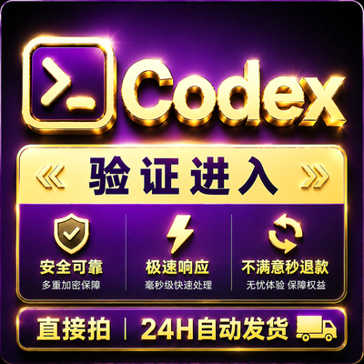 Codex验证登入认证/自动发货/人工在线指导
