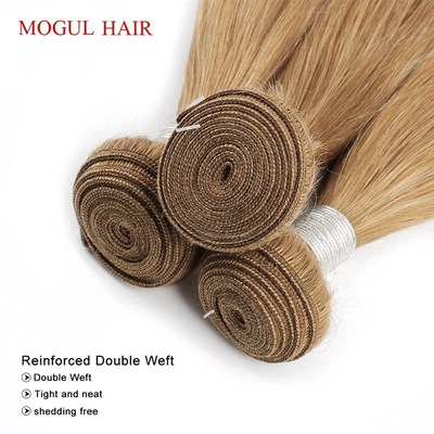 极速MOGUL HAIR Color 27 Honexy Blonde Silky Straight Bundles