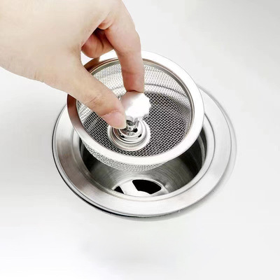 Kitchen leakage trough filter screen, vegetable washing basin, sink, sewer, garbage blockage prevention cover, stainles
