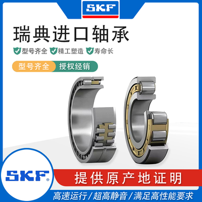瑞典SKF圆柱进口轴承NU203 204 205 206 207 208 209 210 ECP ECM