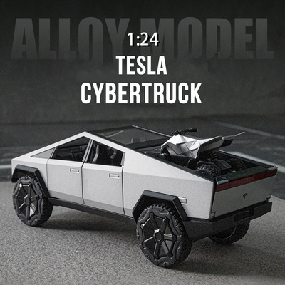 极速1:24 Tesla Cybertruck Truck Alloy ICar Model Diecasts &