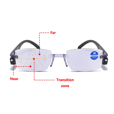 极速Sem aro anti-azupl luz culos de leitura zoom inteligen