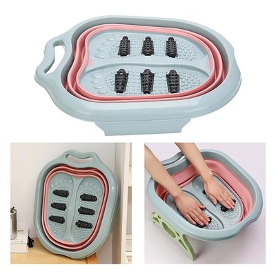 极速Collapsible Plastic Fooxt Soaking Tub Bucket Bowl Foot S