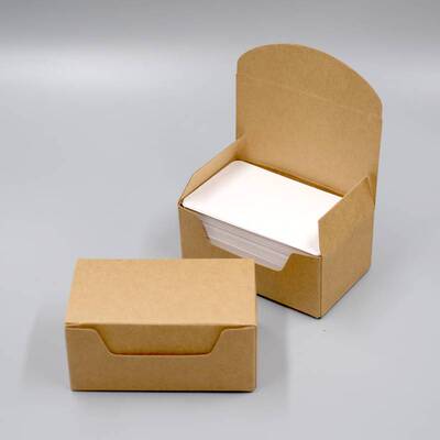 极速100pcs Blank Knraft paper Business Cards Word Card Messa